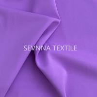 China Purple Upf 50 Recycled Swimwear Fabric High Colorfastness Stretch Women Bikinis for sale