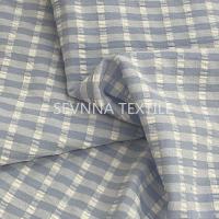 China Eco Ribbed Recycled Swimwear Beachwear Fabric 130CM Width for sale