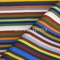 China Sublimation Printied Recycled Striped Swimwear Fabric Beachwear Diving Suits for sale