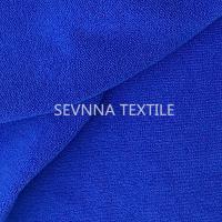 China Recycled Terry Blue Swimwear Fabric Women Bathing Suit Beach Bikini 240gsm for sale