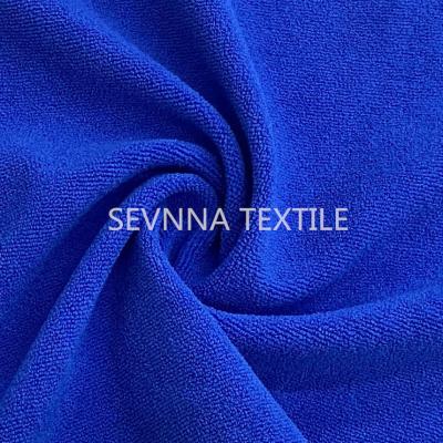 China Recycled Terry Blue Swimwear Fabric Women Bathing Suit Beach Bikini 240gsm for sale