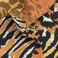 China Sublimation Printed Recycled Swimwear Material Fabric Tricot Warp Knit for sale
