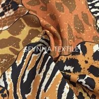 China Sublimation Printed Recycled Swimwear Material Fabric Tricot Warp Knit for sale