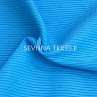 China Spandex Lycra 255gsm Recycled Swimwear Fabric Printable Ribbed Women Bathing Suit for sale