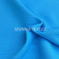 China Spandex Lycra 255gsm Recycled Swimwear Fabric Printable Ribbed Women Bathing Suit for sale
