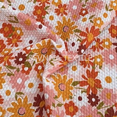China Circular Knit 160cm Width Recycled Swimwear Fabric Children Stretch Beachwear Bathing Suit for sale