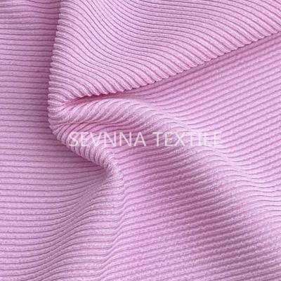 China Sustainable Ribbed Recycled Swimwear Fabric High Colorfastness Beach Bikinis for sale