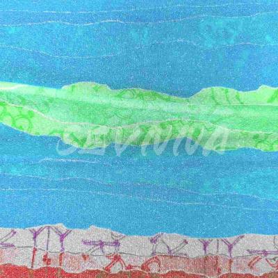 China Soft Jacquard Recycled Polyester Double Knit Fabric For Comfortable Stylish Wear for sale
