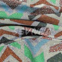 China High Density Double Knit Fabric 70%Recycled Poly 20%Matallic 10%EL And Jacquard Style for sale