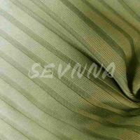 China 100% Recycled Nylon Fabric Customizable Stripe Construction For Sustainable Apparel for sale