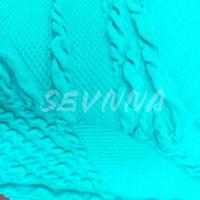China 420GSM Customized Recycled Polyester Spandex Activewear Knit Fabric for sale
