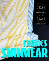 China 345gsm 60%Nylon + 26% Polyester + 14%Spandex Recycled Swimwear Fabric KN502 for sale