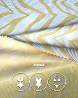 China 345gsm 60%Nylon + 26% Polyester + 14%Spandex Recycled Swimwear Fabric KN502 for sale