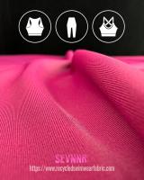 China 152cm Width Recycled Lycra Fabric In Plain Pattern For Environmentally-Friendly Apparel for sale