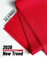 China Red 265-270gsm Athletic Style Activewear Knit Fabric for Clothing Business for sale
