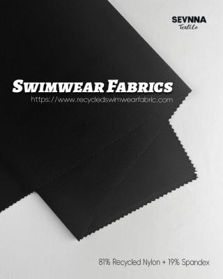 China 81%Recycled Nylon + 19%Spandex Textured Swim Fabric for Swimwear for sale