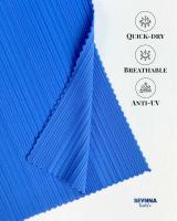 China Blue Swim Textured Fabrics For High-Performance And Fashionable Swimwear for sale