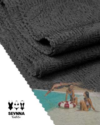 China Swim Textured Fabrics Alternatives with Textured Pattern 390gsm in the Swimwear Market for sale