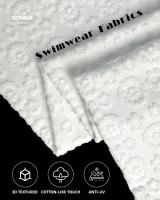 China Textured Swim Fabric 95% Recycled Polyester High Chlorine Resistance for sale