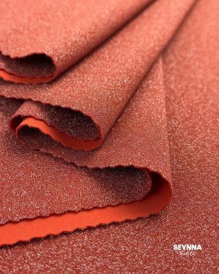 China 230gsm Weight Double Knit Fabric with Recycled Nylon and Metallic Finish for Summer and Autumn for sale