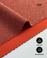 China 230gsm Weight Double Knit Fabric with Recycled Nylon and Metallic Finish for Summer and Autumn for sale