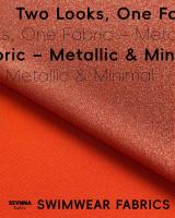 China 230gsm Weight Double Knit Fabric with Recycled Nylon and Metallic Finish for Summer and Autumn for sale