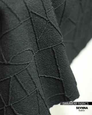 China 320gsm 92%Recycled Nylon + 8%Spandex Textured Swim Fabric RN-2401 for sale