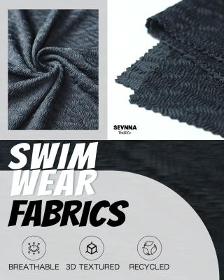 China 215gsm Sustainable Eco-friendly Recycled Swimwear Fabric for Durable Swimwear for sale