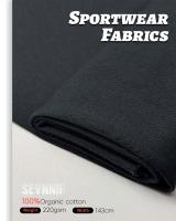 China 220gsm 100% Organic Cotton Biking Fabric with High Durability for Premium Cycling Textiles for sale