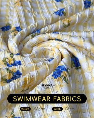 China 215gsm 92%Recycled Nylon + 8%Spandex Textured Swim Fabric RN-2419 for sale