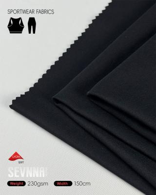 China Good Breathability Stretch Lycra Fabrics with Moisture Wicking and High Elasticity for Activewear and Yoga Pants for sale