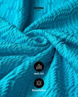 China UPF 50+ Textured Swim Fabric with High Chlorine Resistance and 93% Recycled Nylon for Durable Swimwear for sale