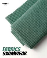 China High Stretchiness Textured Swim Fabric with 95% Organic Cotton and 5% Spandex for High Color Fastness for sale