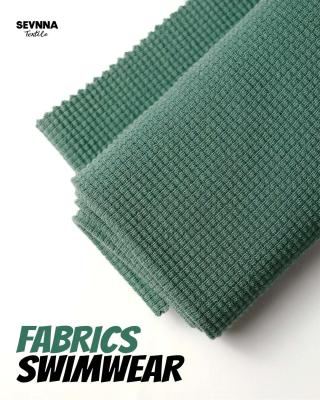 China High Stretchiness Textured Swim Fabric with 95% Organic Cotton and 5% Spandex for High Color Fastness for sale
