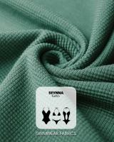 China High Stretchiness Textured Swim Fabric with 95% Organic Cotton and 5% Spandex for High Color Fastness for sale