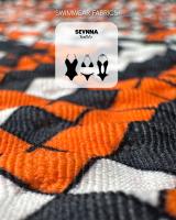 China High Color Fastness Textured Swim Fabric with UPF 50+ Sun Protection and 95% Recycled Nylon for sale