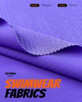 China 390gsm Recycled Nylon Textured Swim Fabric with UPF 50+ for Durable Swimwear for sale