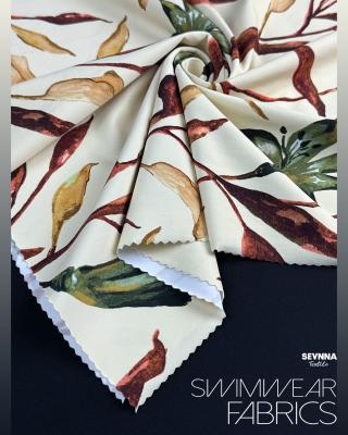 China 86% Nylon 14% Spandex Recycled Swimwear Fabric 205gsm Unisex Sustainable Swimwear Material for Eco-Friendly Swimwear Collections for sale