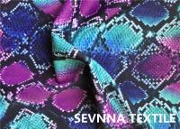 China Wefting Knitted Swimwear Knit Fabric , Sublimation Printing Swimwear Spandex Fabric for sale