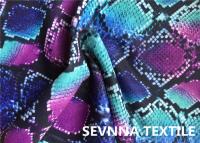 China Wefting Knitted Swimwear Knit Fabric , Sublimation Printing Swimwear Spandex Fabric for sale
