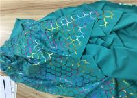 China Foil Hologram Double Knitted Printed Nylon Fabric For Leotard Garments for sale