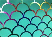 China Foil Hologram Double Knitted Printed Nylon Fabric For Leotard Garments for sale