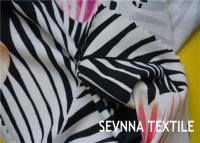 China Print Sublimation Printed Polyester Fabric , Interlock Knitting Brushed Poly Fabric for sale