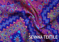 China Flat Screen Print Printed Polyester Spandex Fabric Double Knitted Luxe Design for sale