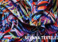 China Knitting Stretchy Swimwear Spandex Fabric , Anti Microbial Polyester Fabric For Swimwear for sale