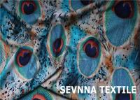 China Knitted Half Dull Recycled Swimwear Fabric Polyester Lycra Transfer Print for sale