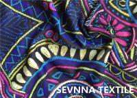 China Circular Knitting Stretch Leggings Fabric Acid Printing Nylon Fabric Geo Wave Design for sale