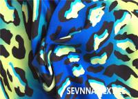 China Rotary Printing Recycled Polyester Fabric Semi Dull Shade With Good Stretch for sale