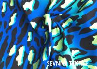 China Rotary Printing Recycled Polyester Fabric Semi Dull Shade With Good Stretch for sale