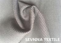 China Double Knitted Recycled Swimwear Fabric Textured Ribbed Stripes Fashionable Jacquard for sale